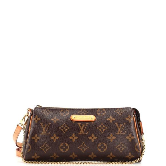 Louis Vuitton | Bags | Louis Vuitton Eva Handbag Monogram Canvas Brown ...